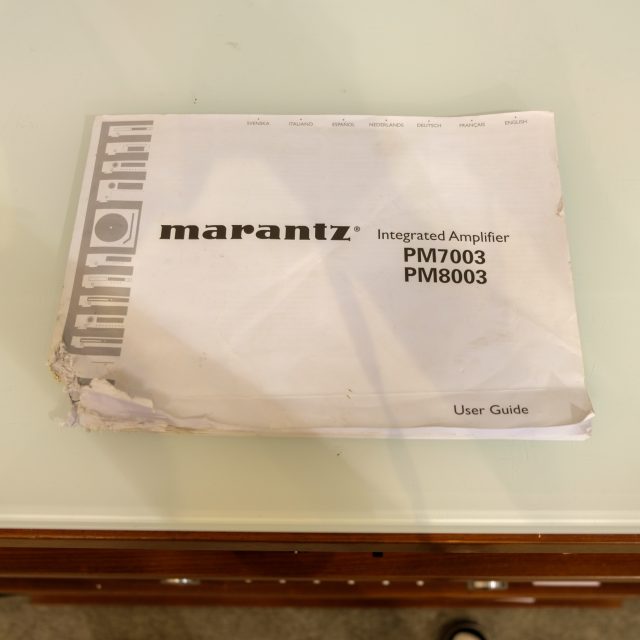Marantz PM8003 - Audio construction | Hi-Fi Online Sales: Amplifiers ...