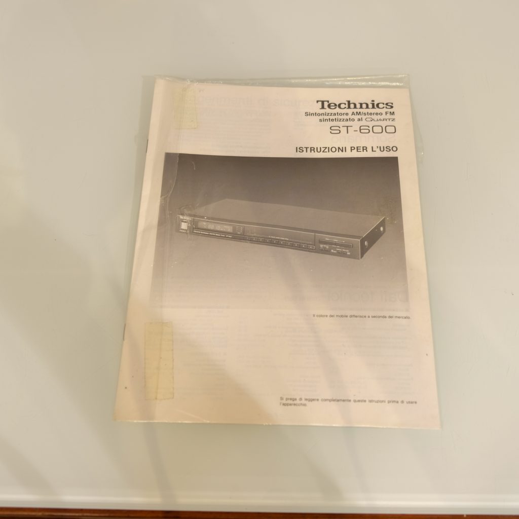 Technics ST-600 - Audio construction | Hi-Fi Online Sales: Amplifiers ...